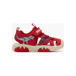 Bull Boys Halbsandalen "T-Rex" in Rot/ Creme - 64% | Größe 35 | Kindersandalen