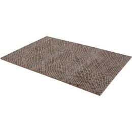 Astra Teppich &raquo;Carpi Gitter&laquo; rechteckig 15 mm H&ouml;he Kurzflor, Wohnzimmer braun Obermaterial: 100% Polypropylen B : 60 cm 1 Stk.