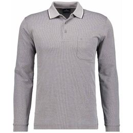 Ragman Poloshirt Silbergrau 3XL 3XL Jacquard-Polo