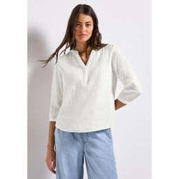 Street One Hemdbluse 3/4-Arm im Musselin-Look off white 40 40 Sommerbluse von Street One