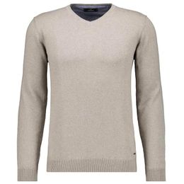 Ragman V-Ausschnitt-Pullover Taupe-850 48 48 Baumwolle-Kaschmir-Mix