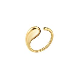 Vivance Fingerring »925 Sterling Silber vergoldet glanz« gelb 058 (18,5) Moderner Damenring aus 925/- Sterling Silber vergoldet