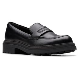 Clarks Slipper »Orinoco 3« Loafer, Slipper mit weicher Lederinnensohle schwarz 37,5 37,5 Klassischer Slipper von Clarks