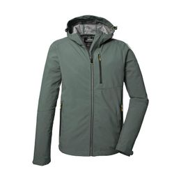 Killtec Softshelljacke &raquo;KOS 259 MN SFTSHLL JCKT&laquo; Wasser- und windabweisende Softshelljacke, PFAS-frei impr&auml;gniert graugr&uuml;n M M Herren...