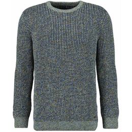 Ragman Rundhalspullover Gelb-155 58 58 Tweed Strickpullover