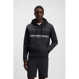 BOSS Green Kapuzensweatshirt &raquo;Soody Zone&laquo;, mit gepr&auml;gtem Logo und sportiven Streifen Dark Blue402 M M Sweatshirt von BOSS Green Menswear