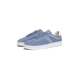 Tommy Jeans Sneaker »THE GREENWICH MIX MEDIA«, Freizeitschuh, Halbschuh, Schnürer mit Logo an der Schuhzunge blau 42 42 Schnürer mit Kontrastbesatz...
