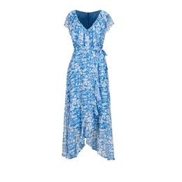 South Beach Kleid Damen Größe 44 himmelblau / weiß Winterkleid