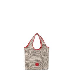 JOOP! Joop Jeans Shopper 'Mercato Loulou' Damen Größe One Size taupe / rot / schwarz