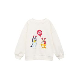Mango Kids Sweatshirt 'BLUPLAY' girl White size 5-6