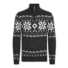 !Solid Pullover 'Norwin' Herren Gr&ouml;&szlig;e L anthrazit / wei&szlig;