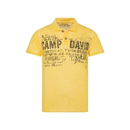 CAMP DAVID Shirt male Yellow size 4XL