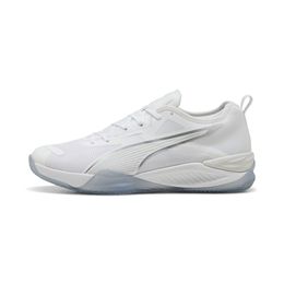 Puma Sportschuh 'Eliminate Nitro 4' Damen Gr&ouml;&szlig;e 41 silber / wei&szlig; / naturwei&szlig;