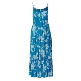 KOROSHI Kleid. Damen Gr&ouml;&szlig;e 44 himmelblau / wei&szlig; Winterkleid