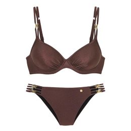JETTE Bikini Damen Größe M dunkelbraun