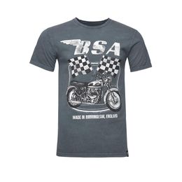 Recovered Shirt 'BSA British Motor Flag' male Grey size XL