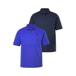 Men Plus Poloshirt Herren Gr&ouml;&szlig;e XXXL marine / kobaltblau