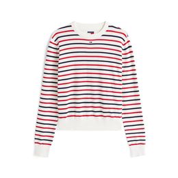 Tommy Jeans Sweater 'ESSENTIAL' female White size XS