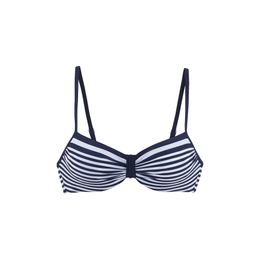 Lascana Bikini Top female Blue, White size 36