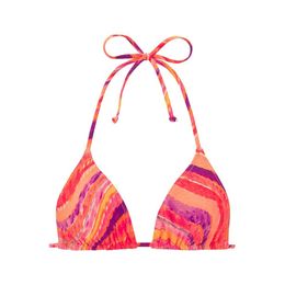 Bruno Banani Bikinitop Damen Gr&ouml;&szlig;e 80 lila / orange / rot