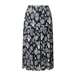 Ulla Popken Rock Damen Größe 62/64 schwarz / weiß