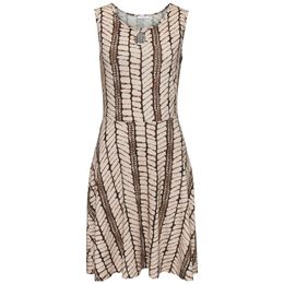 Lascana Kleid Damen Gr&ouml;&szlig;e 36 beige / braun / schwarz