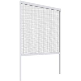 Insektenschutz-Fensterrahmen Windhager "Rollo Basic", weiß (rahmen: weiß gewebe: anthrazit), B:130cm H:160cm, Insektenschutzgitter, BxH: 130x160 cm, kürzbar, inkl. Befestigungsmaterial