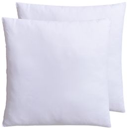 f.a.n. Microfaserkissen FAN "Kissenparade", weiß, B:50cm L:50cm, Bezug: 100% Baumwolle. Füllung: 100% Polyester, Kopfkissen, Allround-Kissen im Spar-Set