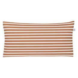 Kissenbezug Irisette "Nora 8255", braun (rost), B:40cm L:80cm, Mako-Satin, Obermaterial: 100% Baumwolle, Kissenbezüge, zeitlose Instagram-Blogger-Kollektion