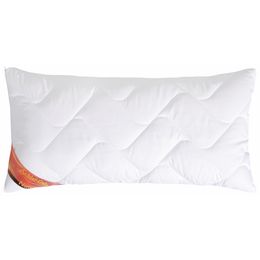 Schlafgut Microfaserkissen SCHLAF-GUT "Proneem m. MF-Bezug", weiß, B:40cm L:80cm, Bezug: 100% Polyester, Kopfkissen, Wirksam gegen Milben (von Hohenstein getestet)