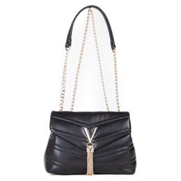 Valentino Handbags Umhängetasche VALENTINO BAGS "FLAP BAG PRIVILEGE", Damen, Gr. B/H/T: 23cm x 17cm x 9cm, schwarz (nero), Lederimitat, Taschen, Schultertasche Henkeltasche Handtasche Damen