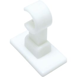 Träger Gardinia "für Caféhausstange Ø 12 mm", weiß, Ø:1,2cm, Gardinenstangenhalterungen, Serie Caféhausstange California Ø 10/12 mm
