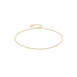 Fußkette Bruno Banani "Schmuck Geschenk Silber 925 Körperschmuck Panzerkette Herz", gold (gelbgoldfarben), Fußketten, Silber 925 (Sterlingsilber), Made in Germany