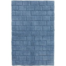 Badematte Seahorse "»Metro« Hotelmatte", blau (denim), H:25mm, Baumwolle, Badematten, Badematte Hotelmatte, waschbar, 100% superweiche Frotteebaumwolle
