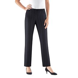 Dehnbund-Hose Classic Basics, Damen, Gr. 38, Normalgr&ouml;&szlig;en, schwarz, 100% Polyester, unifarben, lang, Hosen