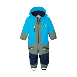 Overall "FIOS 21 MNS ONPC", Kinder, Gr. 122/128, blau (azur), Oberstoff: 100% Polyester, Futter: 100% Polyester, FIRST INSTINCT BY Killtec, Overalls, Wind- und wasserdicht, reflektierende Details, PFAS-frei imprägniert