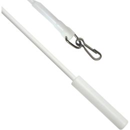 Schleuderstab Gardinia "Kunststoff mit Metallhaken" Gr. 1, weiß, L:75cm, Schleuderstäbe, Serie Flächenvorhang-Technik Atlanta 3-läufig