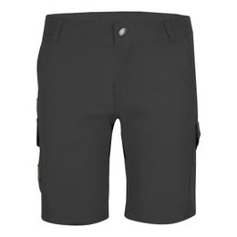 Shorts Trollkids "KIDS HAMMERFEST SHORTS", M&auml;dchen, Gr. 158, N-Gr, grau (anthrazit), Obermaterial: 65% Polyester, 35% Baumwolle, Hosen Shorts