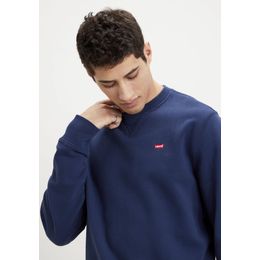 Levi's Sweatshirt LEVI'S "SWEATSHIRT NEW ORIGINAL CREW", Herren, Gr. S, blau (navy), Sweatware, Obermaterial: 100% Baumwolle, normal hüftbedeckend, Rundhals, Rippbündchen, Sweatshirts