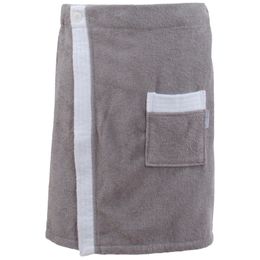 Kilt Carl Ross "80200" Gr. 55, weiß (platin, weiß), 55/140, Frottier, Hausmäntel