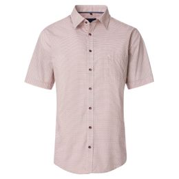 Kurzarmhemd Casamoda "Casamoda Freizeithemd Kurzarm Print", Herren, Gr. L, Normalgr&ouml;&szlig;en, rosa (rosarot), 100% Baumwolle, bedruckt, comfort fit, Hemden