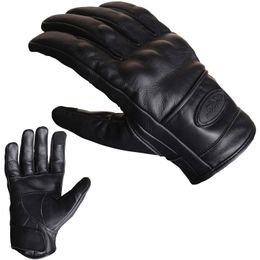 Motorradhandschuhe PROANTI Gr. L, schwarz, Handschuhe, L, Obermaterial: 100% Rindsleder. Innenfutter: 100% Polyester, mit Touchscreen-Funktion