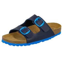 Hausschuh Lico "Pantolette Bioline Kids", M&auml;dchen, Gr. 30, blau, Synthetik, Schuhe Hausschuh, Topseller