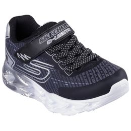 Sneaker Skechers "VORTEX 2.0", Kinder, Gr. 30, bunt (schwarz, multi), Lederimitat, Textil, Schuhe, Blinkschuh mit Klettverschluss, Größenschablone zum Download