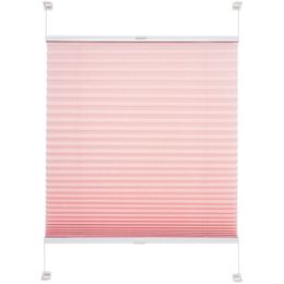 Plissee Liedeco "Pastell" Gr. 2, rosa, B:60cm H:150cm, Obermaterial: 100% Polyester, Plissees, Klemmfix-Plissee, Pastell