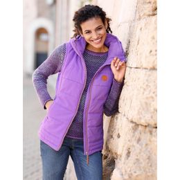 WITT Damen 2-in-1-Jacke mit abzippbaren &Auml;rmeln, lila, Gr&ouml;&szlig;e 40