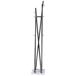 HAKU Möbel Kleiderständer 89887 schwarz Metall 9 Haken 35,0 x 193,0 cm