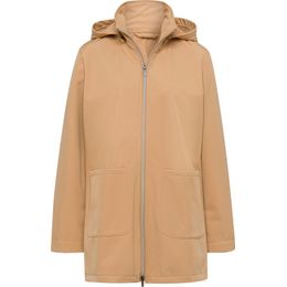 Damen Softshelljacke mit Fleece-Futter camel, Gr&ouml;&szlig;e 54