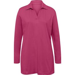 Damen Langarmshirt in Longform erika, Gr&ouml;&szlig;e 48