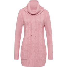 Damen Longpullover mit aufgesetzten Taschen hortensie, Gr&ouml;&szlig;e 48